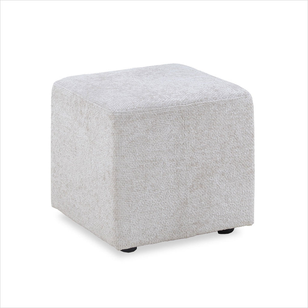 Wesson Square Ottoman - Tan Fabric - Scan Design | Modern and ...