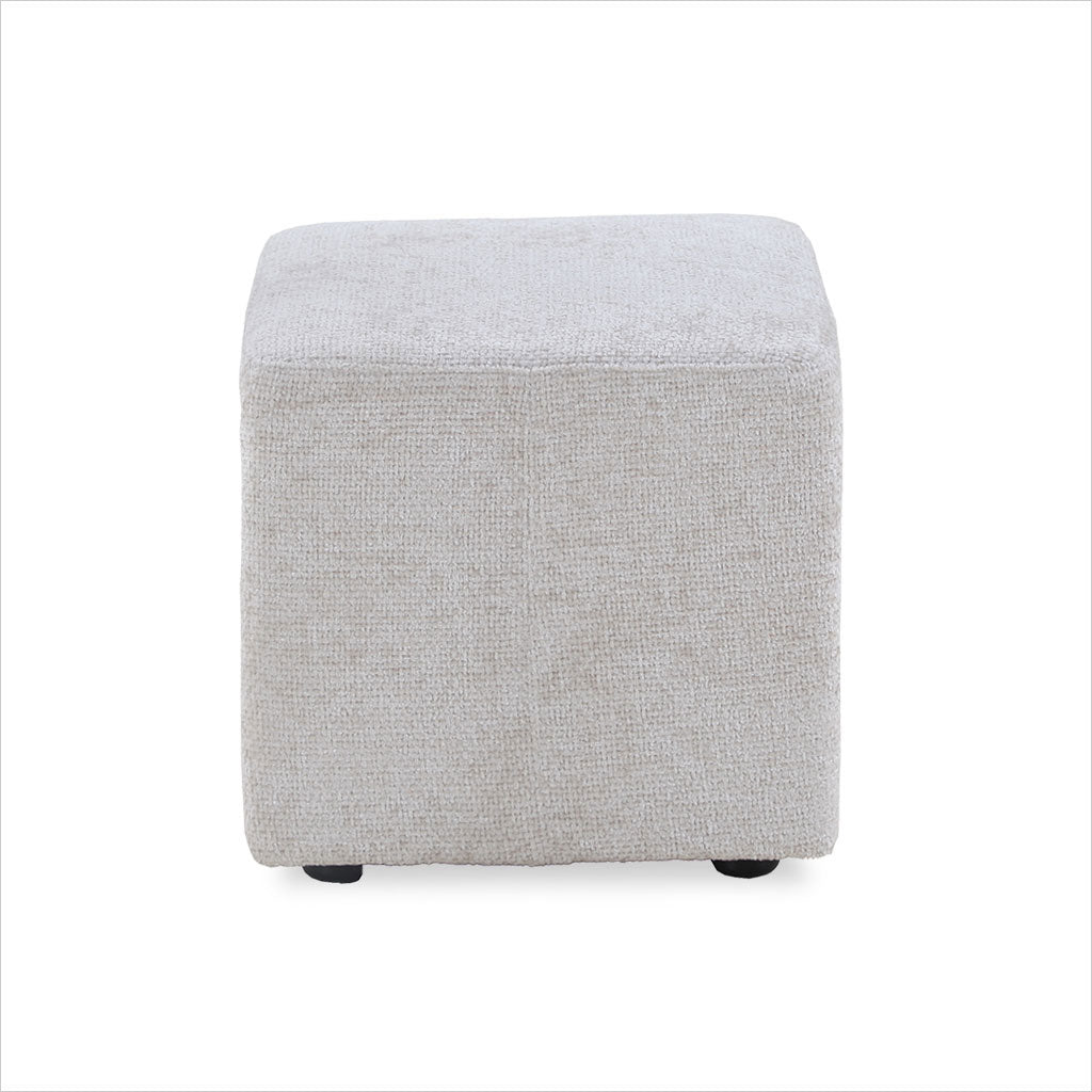 Wesson Square Ottoman - Tan Fabric - Scan Design | Modern and ...