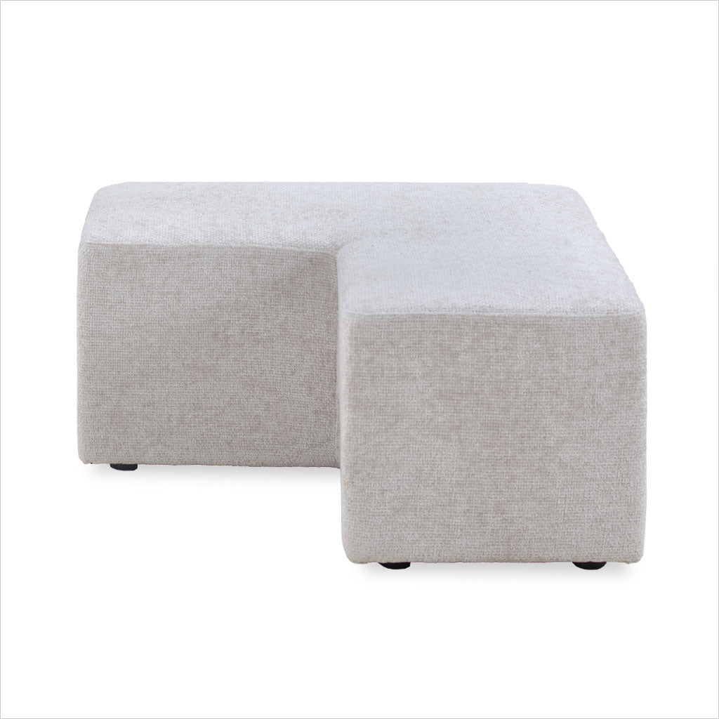 Wesson L-Shaped Ottoman - Tan Fabric - Scan Design | Modern and ...