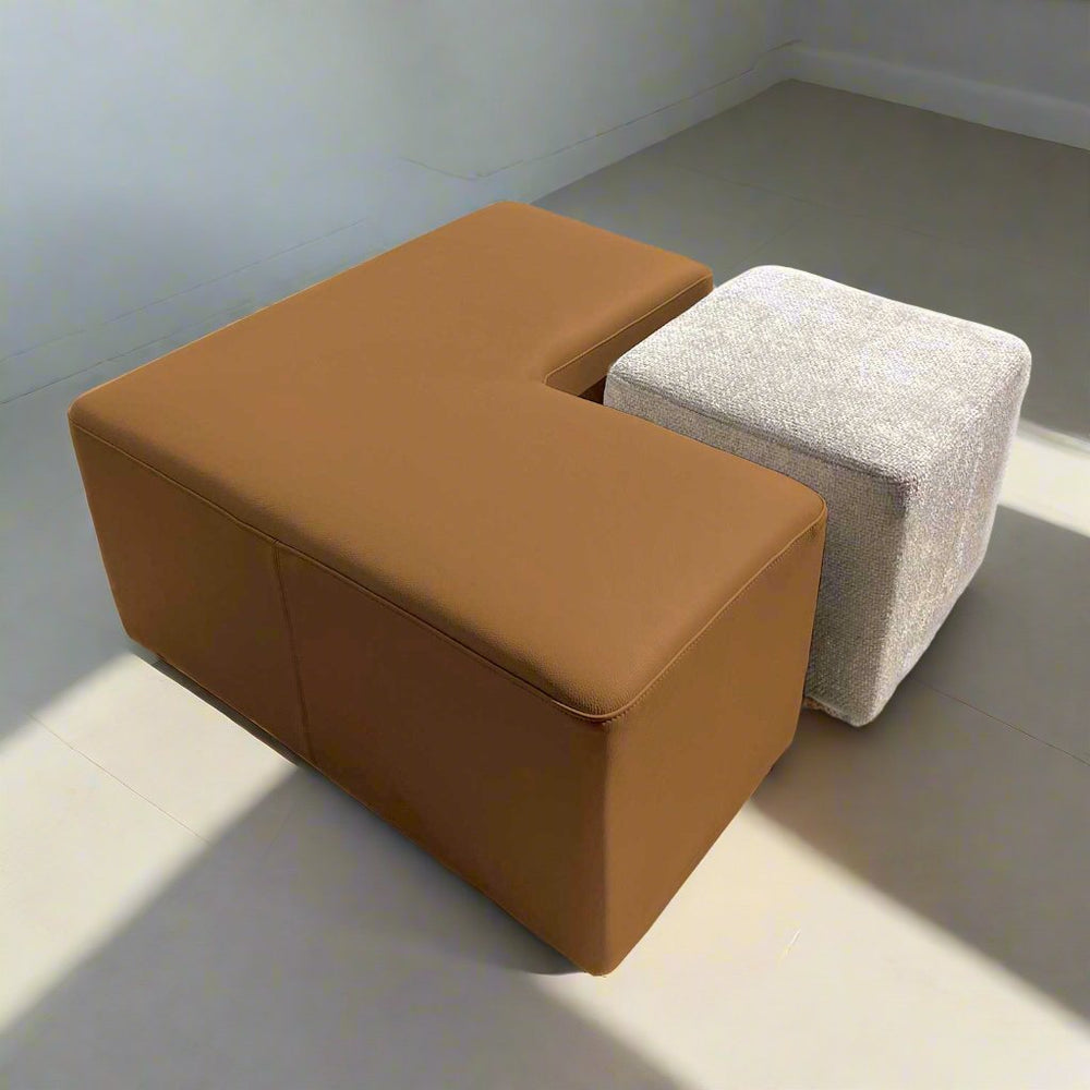Wesson L-Shaped Ottoman - Whiskey - Scan Design | Modern and ...