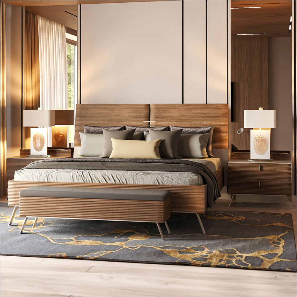 Tuxedo Platform Bed - Walnut - Scan Design | Modern and Contemporary ...