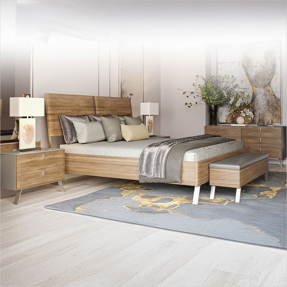 Tuxedo Platform Bed - Walnut - Scan Design | Modern and Contemporary ...