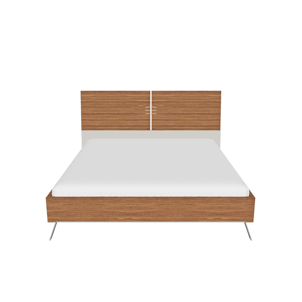 Tuxedo Platform Bed - Walnut - Scan Design | Modern and Contemporary ...