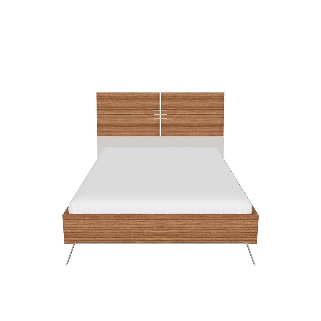 Tuxedo Platform Bed - Walnut - Scan Design | Modern and Contemporary ...