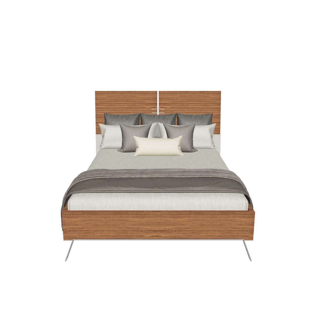 Tuxedo Platform Bed - Walnut - Scan Design | Modern and Contemporary ...