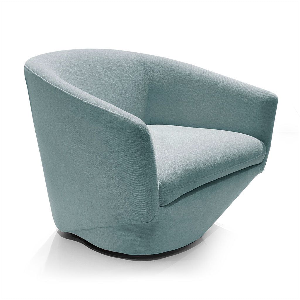 Capri Swivel Chair - Aqua Fabric - Scan Design | Modern and ...