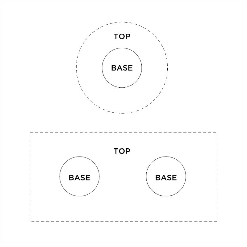Bravo Dining Table Base - Scan Design | Modern and Contemporary ...